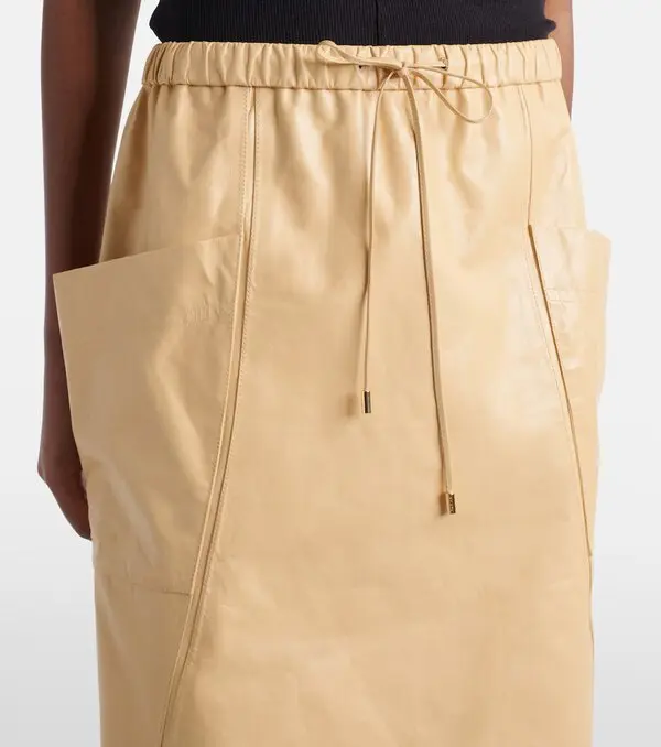 Alaïa Leather Pencil Skirt