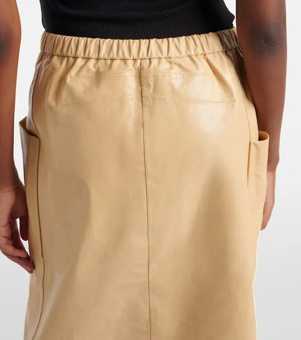 Alaïa Leather Pencil Skirt