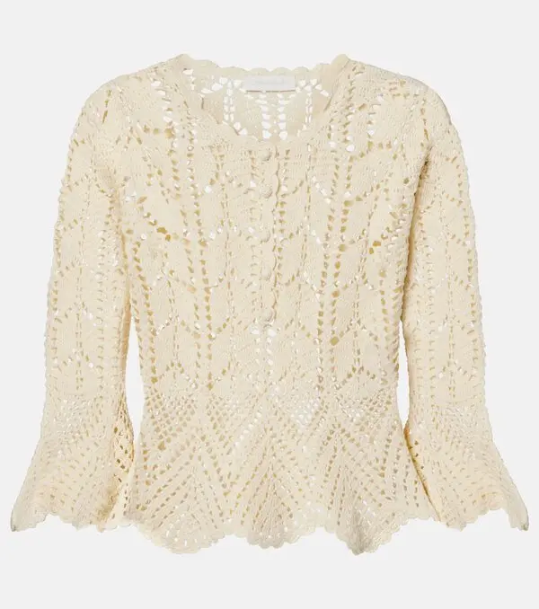 Zimmermann Crochet Cotton Top