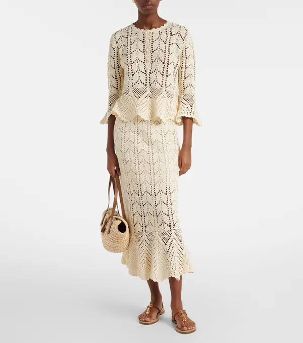 Zimmermann Crochet Cotton Top