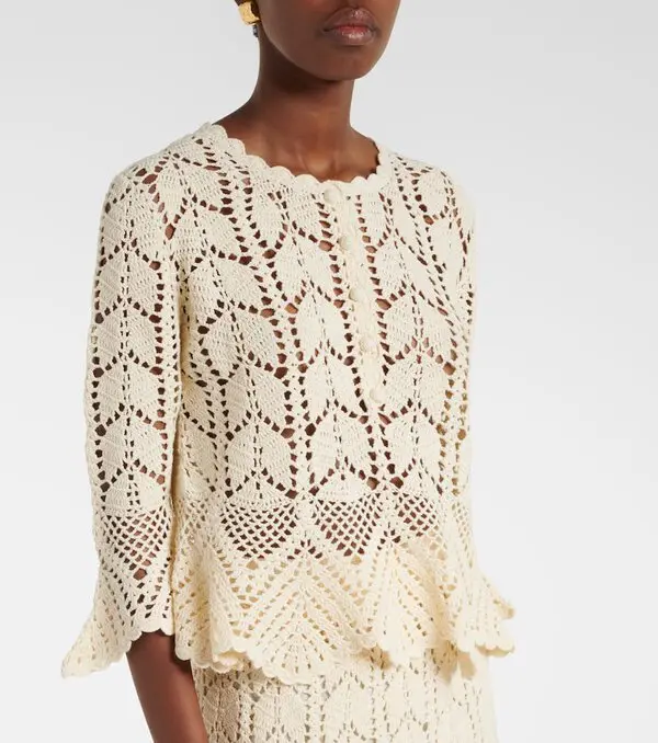 Zimmermann Crochet Cotton Top