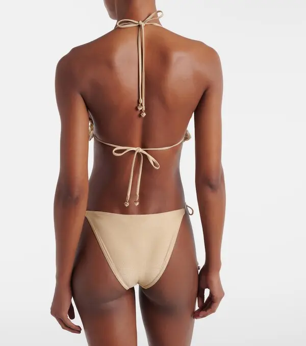 Zimmermann Wanderlust Crochet And Lamé Bikini - White