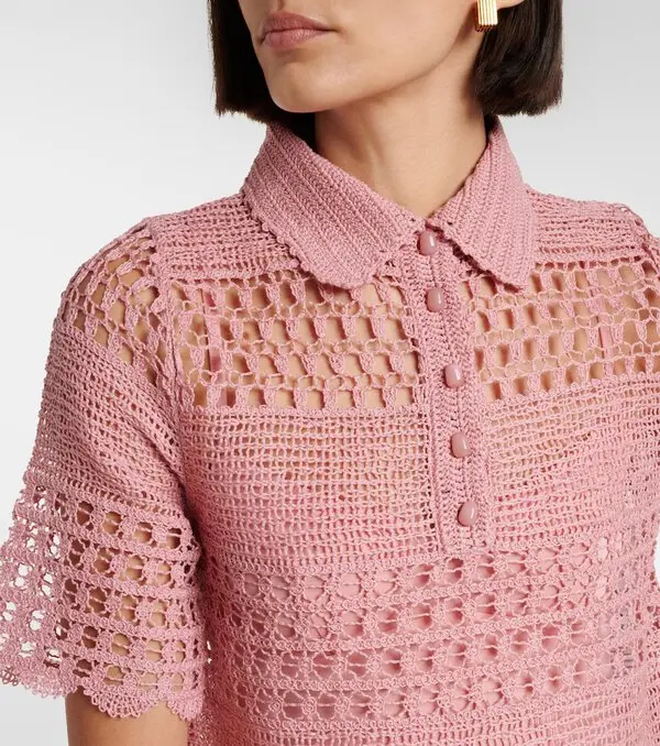 Zimmermann Wanderlust Crochet Cotton-blend Top