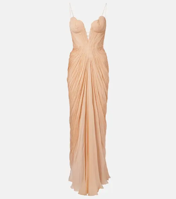 MARIA LUCIA HOHAN Cecilia Draped Gown - Pink