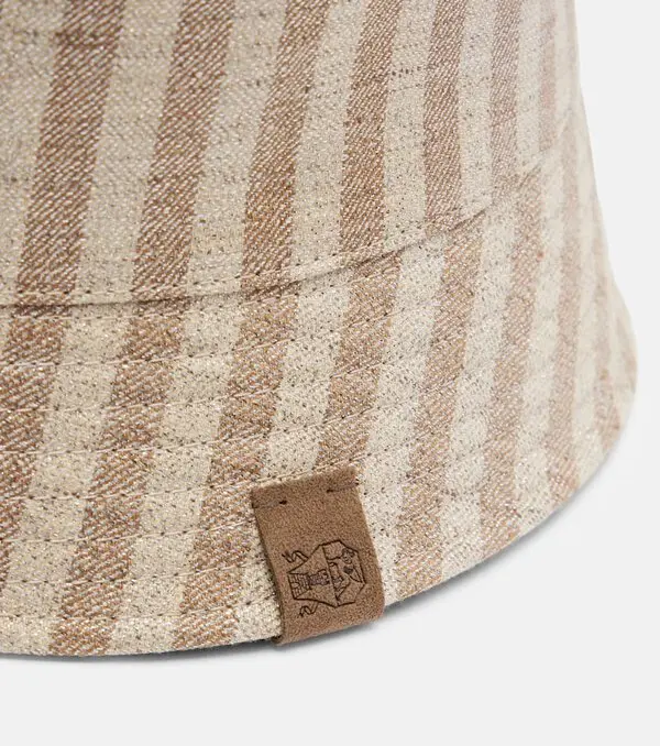 Brunello Cucinelli Striped Bucket Hat