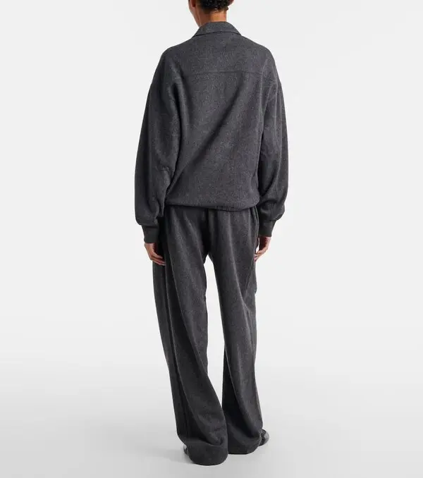 Prada Wool And Cashmere Tapered Pants