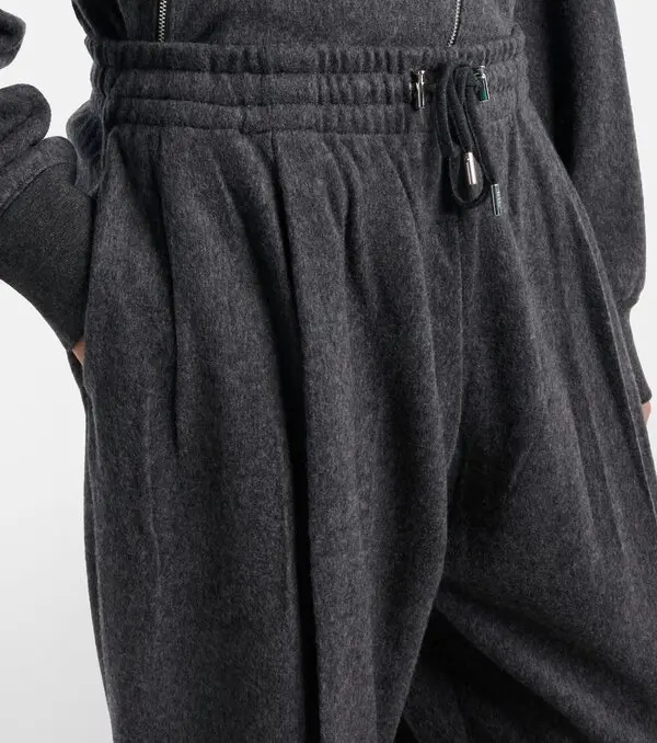 Prada Wool And Cashmere Tapered Pants