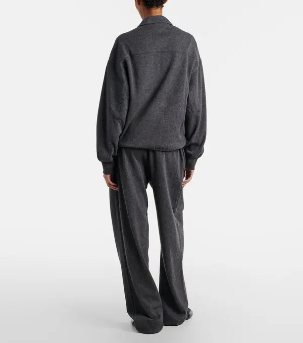 Prada Wool And Cashmere Tapered Pants