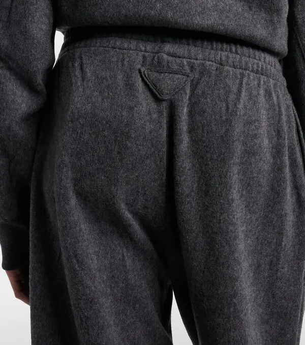 Prada Wool And Cashmere Tapered Pants