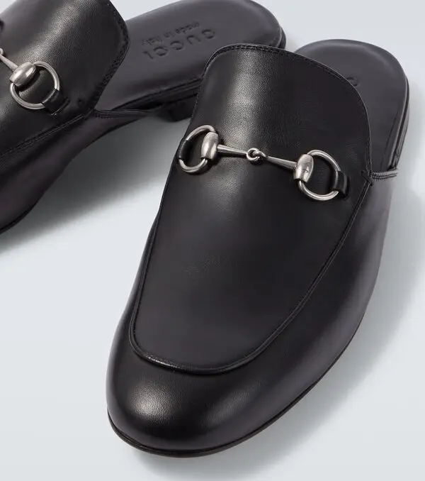 Gucci Jordaan Leather Mules