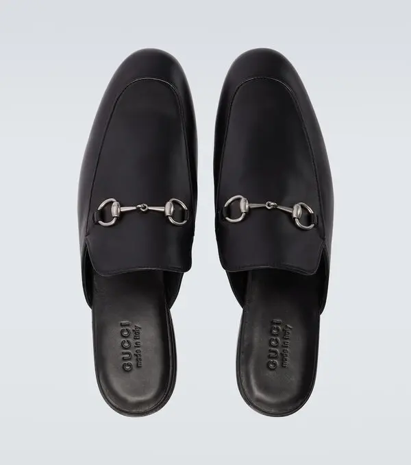 Gucci Jordaan Leather Mules