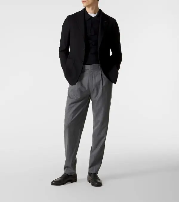 LARDINI Single-breasted Cotton Blazer