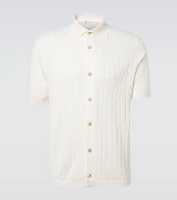 Brunello Cucinelli Ribbed Cotton Shirt
