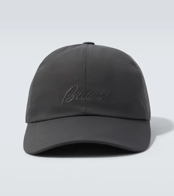 Brioni Embroidered Baseball Cap - Grey