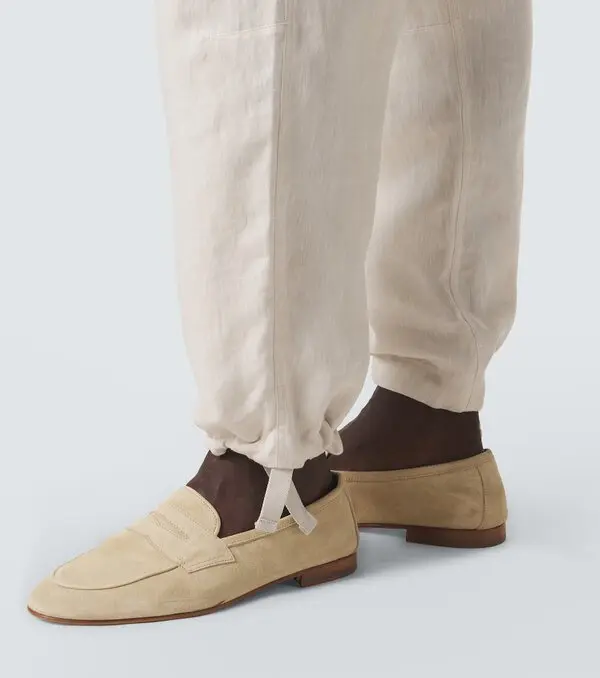 Brunello Cucinelli Linen Straight Pants