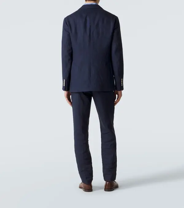 Brunello Cucinelli Linen Suit - Blue