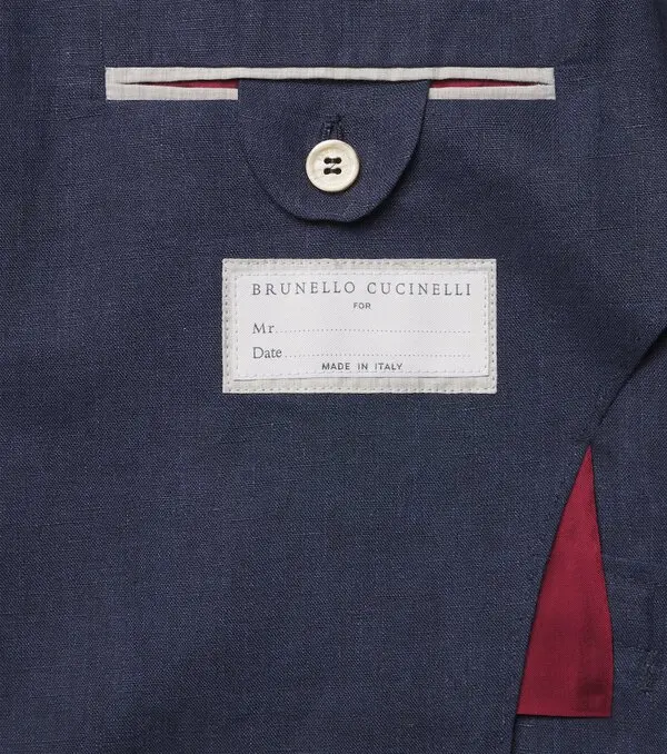 Brunello Cucinelli Linen Suit - Blue