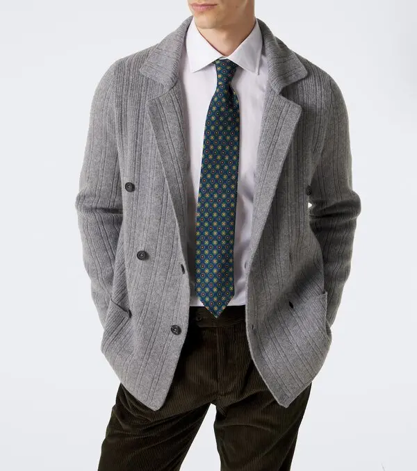 Rubinacci Printed Silk Neck Tie - Multicoloured