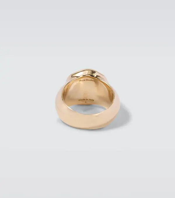 Acne Studios Logo Brass Ring