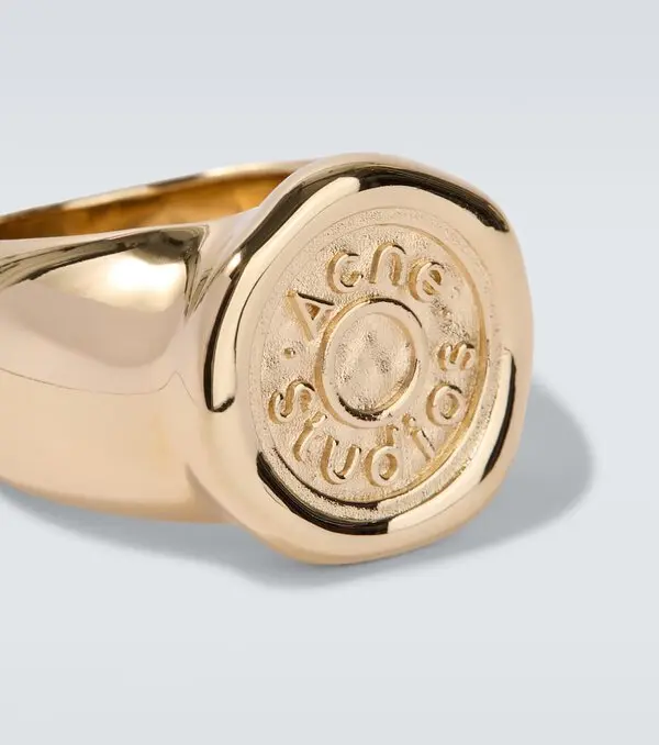 Acne Studios Logo Brass Ring