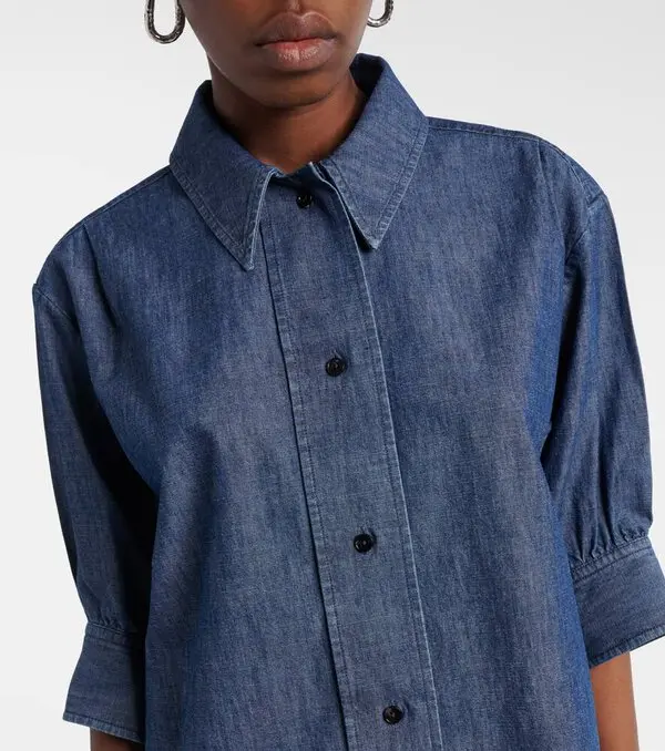JIL SANDER Cotton Poplin Shirt - Blue