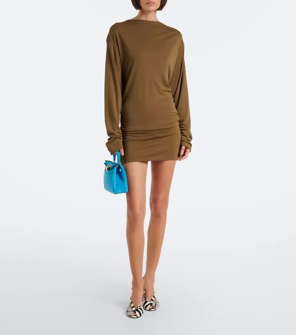 Jacquemus Valérie Small Suede Top-handle Bag - Blue