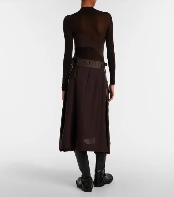 Wolford Semi-sheer Bodysuit - Brown