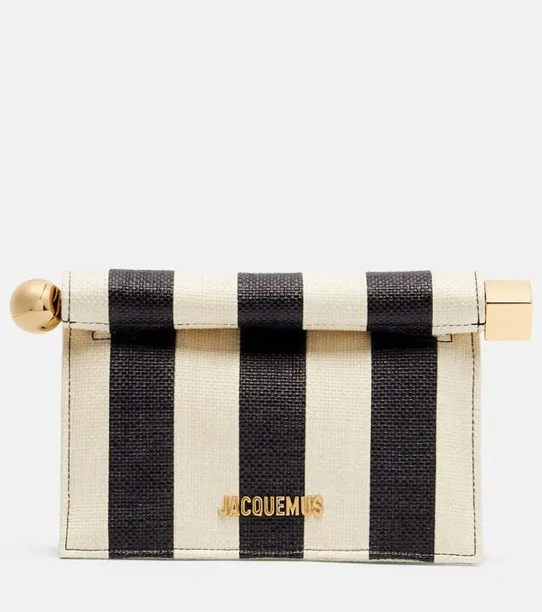 Jacquemus Rond Carré Small Clutch - White
