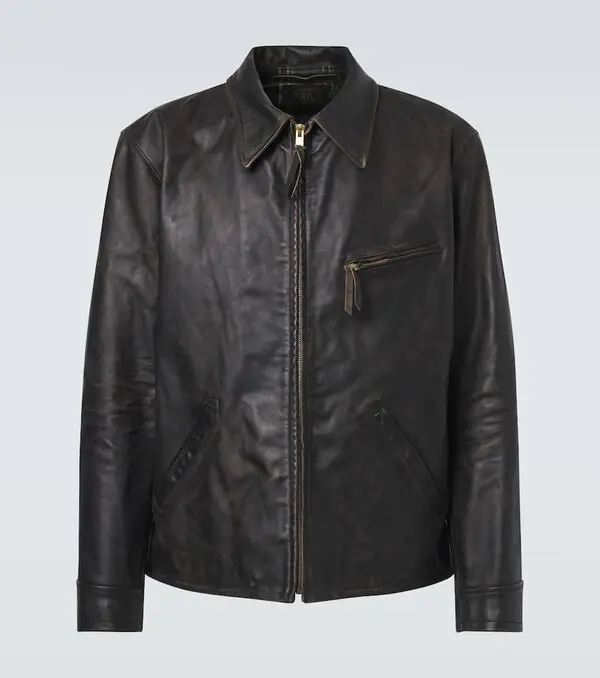 Ralph Lauren Lynton Leather Biker Jacket