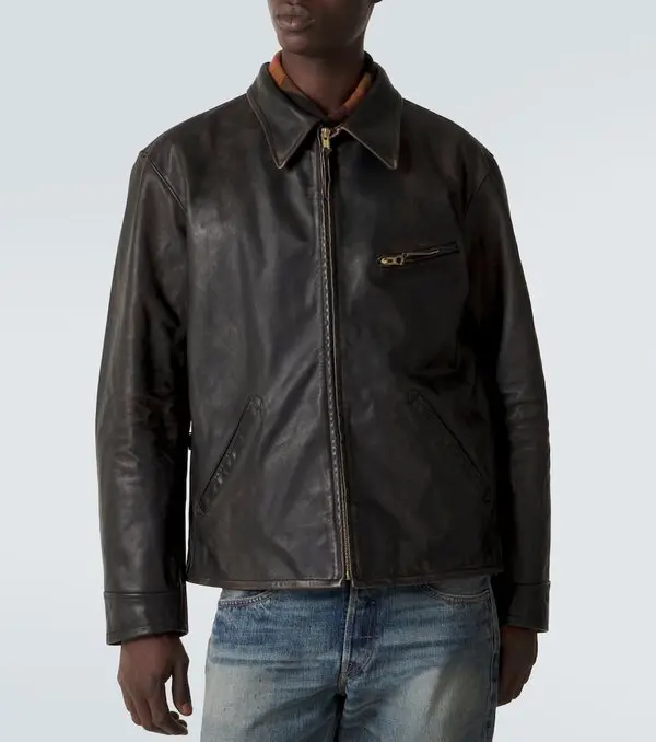 Ralph Lauren Lynton Leather Biker Jacket