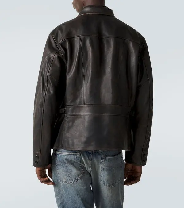 Ralph Lauren Lynton Leather Biker Jacket