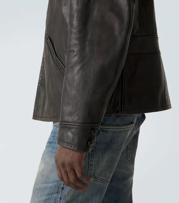 Ralph Lauren Lynton Leather Biker Jacket