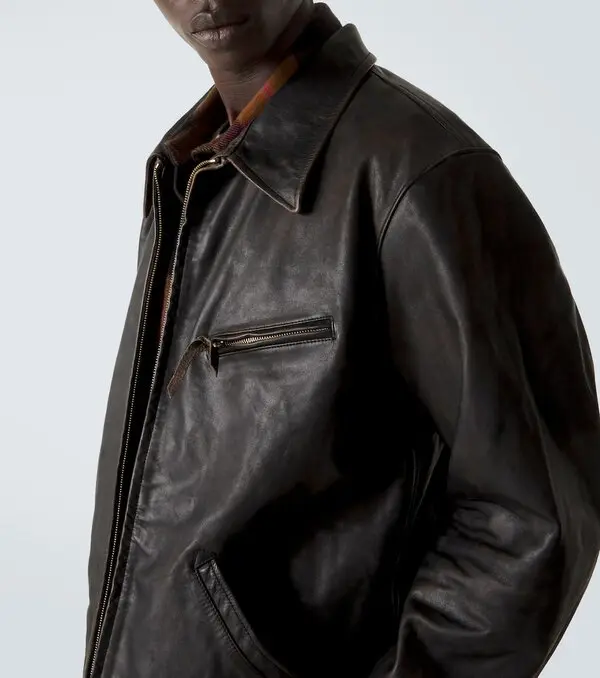 Ralph Lauren Lynton Leather Biker Jacket