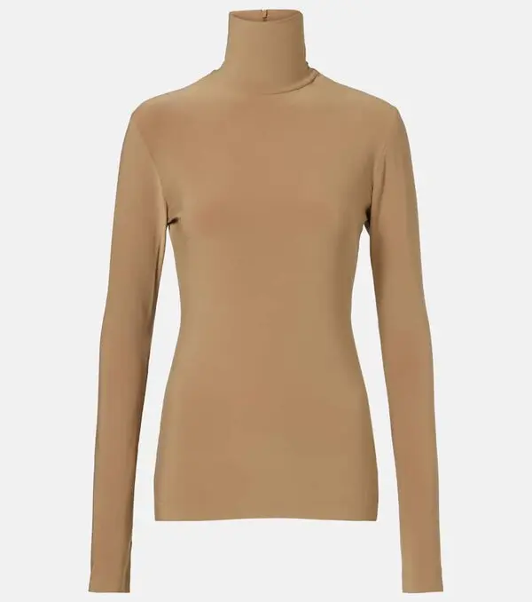 Norma Kamali Jersey Turtleneck Top
