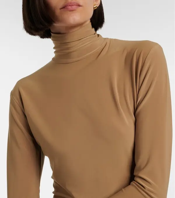 Norma Kamali Jersey Turtleneck Top