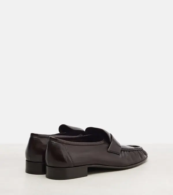 THE ROW Soft Leather Penny Loafers