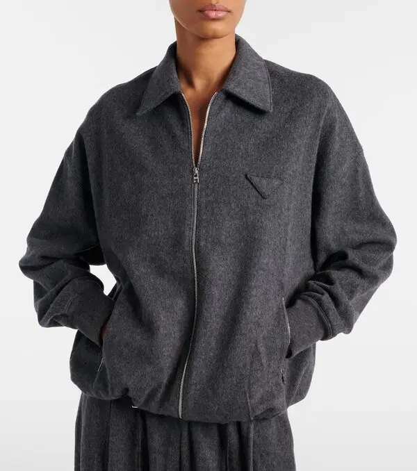 Prada Wool And Cashmere Blouson Jacket