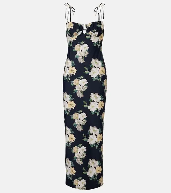 MONTCE Liz Floral Beach Dress - Blue