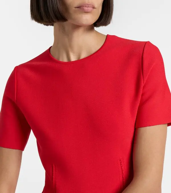 Alexander McQueen Faille Minidress