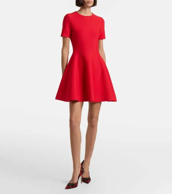 Alexander McQueen Faille Minidress