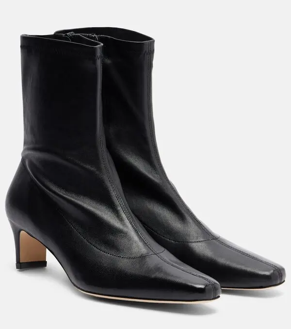 Staud Wally Leather Ankle Boots