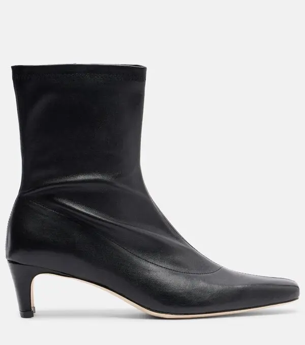 Staud Wally Leather Ankle Boots