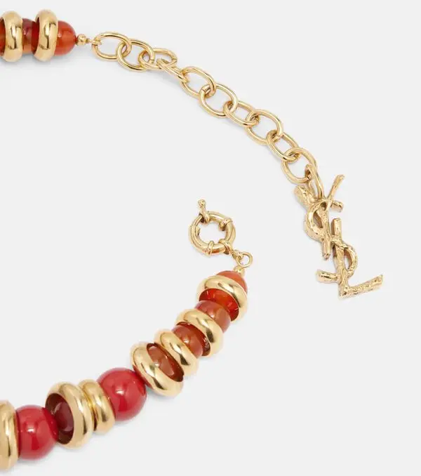 Saint Laurent Loulou Beaded Choker