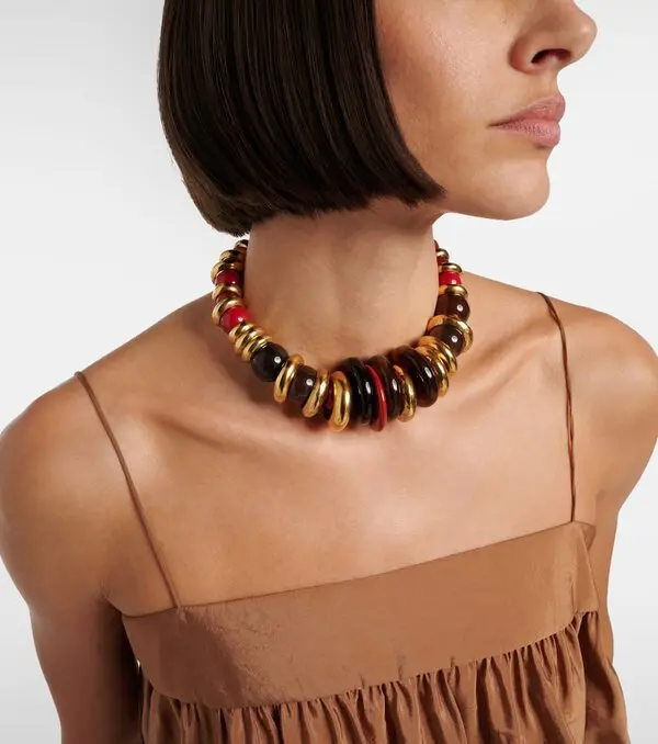 Saint Laurent Loulou Beaded Choker