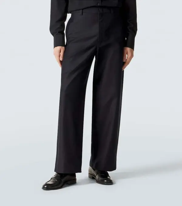 LEMAIRE Cotton Satin Suit Trousers