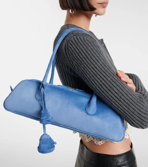 Magda Butrym Brigitte Trapeze Suede Shoulder Bag