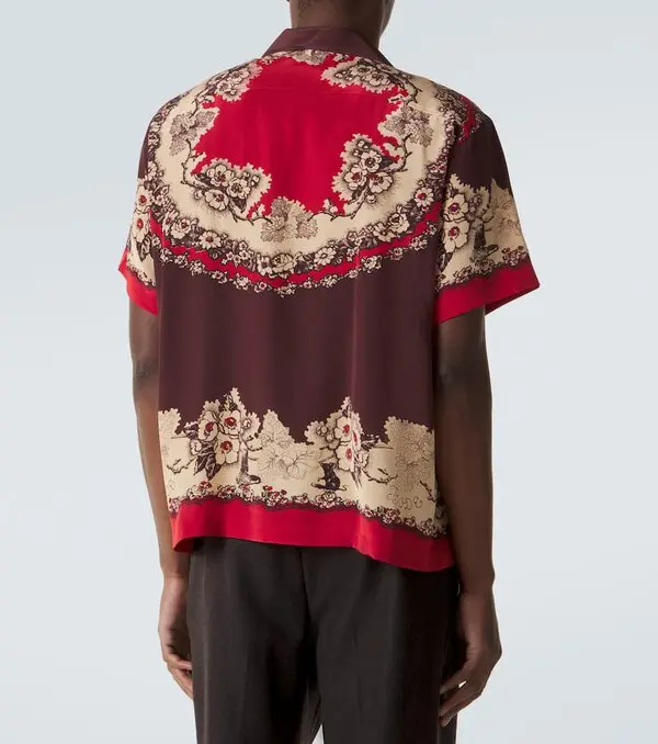 BODE Printed Silk Bowling Shirt - Multicoloured
