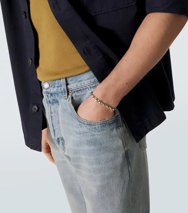 Saint Laurent Logo Chain Bracelet - Silver