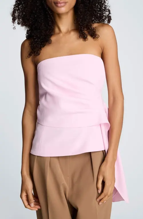 KENNETH COLE Pleated Strapless Top - Chintz Pink