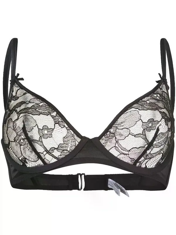 FLEUR DU MAL Magnolia Lace Unlined Demi Bra
